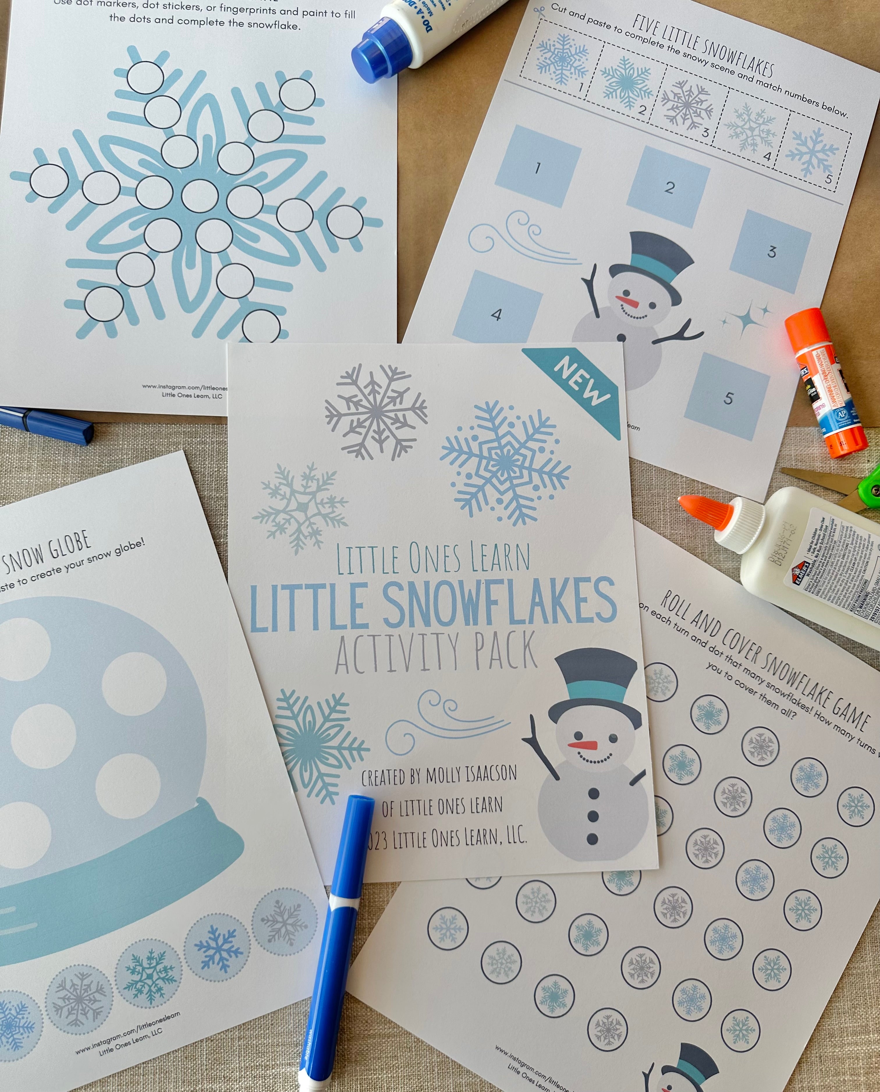 LOL Little Snowflakes Activity Pack – Little Ones Printables